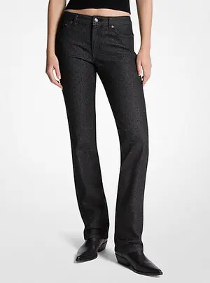 Michael Kors Studded Stretch Cigarette Jeans