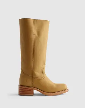 Women's Stacked Heel Tall Boots