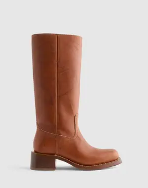 Tall Stacked Block Heel Boots for Women