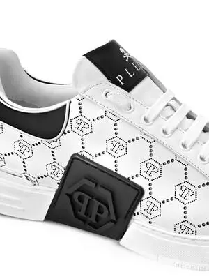 Philipp Plein Monogram-pattern Low-top Sneakers
