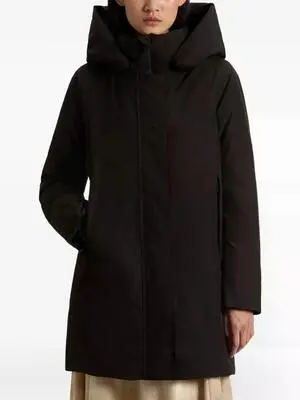 Woolrich Hooded Parka Coat - Black