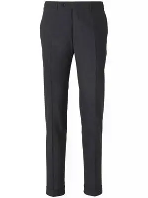 Canali Wool Tailored Trousers - Grey