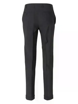 Canali Wool Tailored Trousers - Grey
