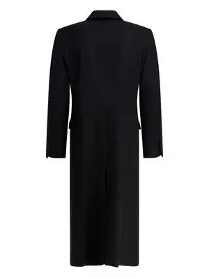 TOM FORD Double-breasted Notched Coat - Black