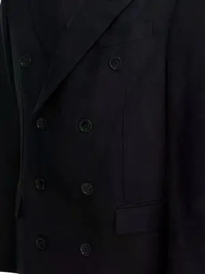 TOM FORD Double-breasted Notched Coat - Black