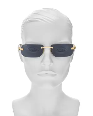 Cartier Rectangle Sunglasses, 55mm - Gold
