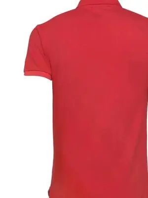 Polo Ralph Lauren Ribbed Collar Short-sleeve Polo Shirt - Red