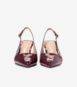 Cole Haan Hansell Sling Back Pumps - Black Garnet