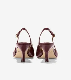 Cole Haan Hansell Sling Back Pumps - Black Garnet