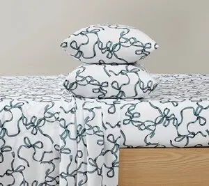 TRULY SOFT Printed Bow 3-piece Twin Sheet Set