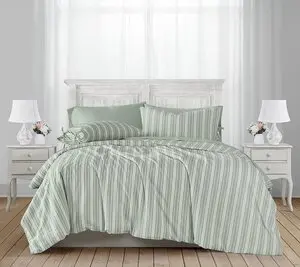 THE FARMHOUSE BY RACHEL ASHWELL Ticking Stripe F/q Comforter - One-color