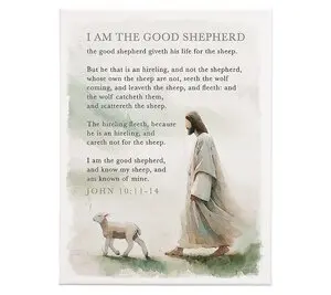 SINCERE SURROUNDINGS 17' Good Shepherd Wrapped Canvas