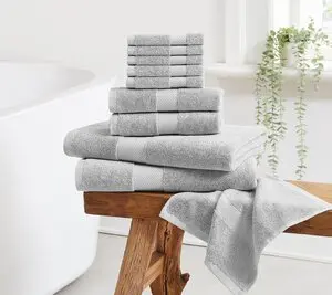 CANNON Luxe Turkish Cotton 10 Piece Towel Set - One-color