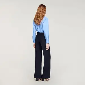 Sandro Pocket Detail Wide-leg Trousers