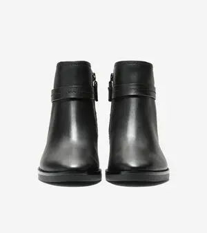 Cole Haan Rosalyn Ankle Strap Waterproof Boots - Black