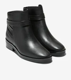 Cole Haan Rosalyn Ankle Strap Waterproof Boots - Black