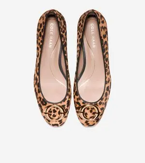 Cole Haan Skylar Ballet Flats - Leopard Print-black