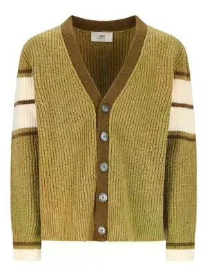 AMI Paris College V-neck Cardigan - Green