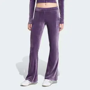Adidas Essentials Velvet Flared Legging - Aurora Plum