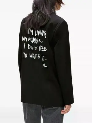 Karl Lagerfeld Quote Blazer
