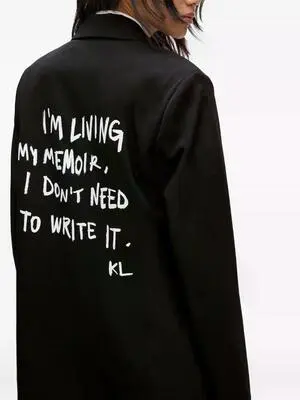 Karl Lagerfeld Quote Blazer