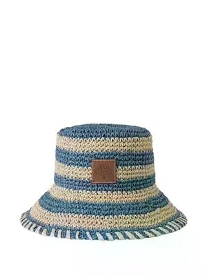 Mulberry Striped Bucket Hat - Blue