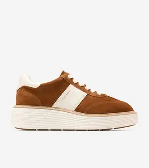 Cole Haan Riginalgrand Max Platform Sneakers - Tobacco-ivory