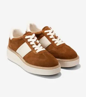 Cole Haan Riginalgrand Max Platform Sneakers - Tobacco-ivory