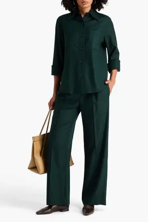 Vince Twill Wide-leg Pants