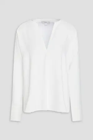 Vince Crepe Blouse - White