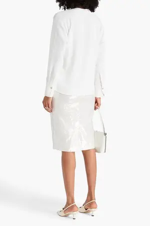 Vince Crepe Blouse - White