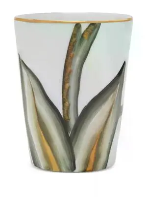 MARIE DAAGE Handpainted Goblet - White
