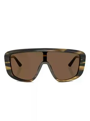 Dolce & Gabbana Shield-frame Sunglasses - Brown