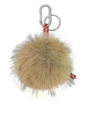 Bimba Y Lola Faux-fur Ball Keyring - Neutrals