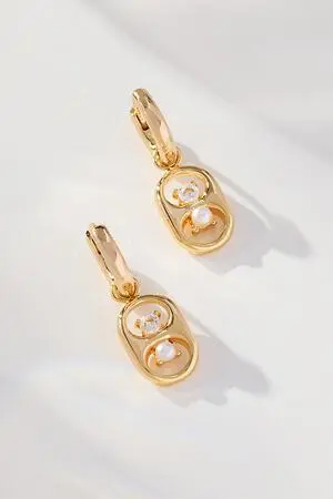 Maeve Bottlecap Hoop Earrings