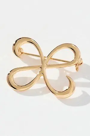 Maeve Inset Brooch - Gold