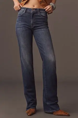 MOTHER The Kick It Mid-rise Straight-leg Jeans