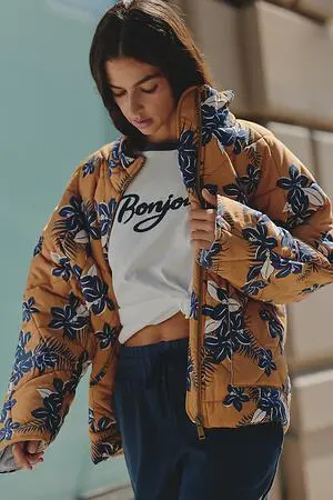 The Upside Aruba Quilted Jacket - Bronze