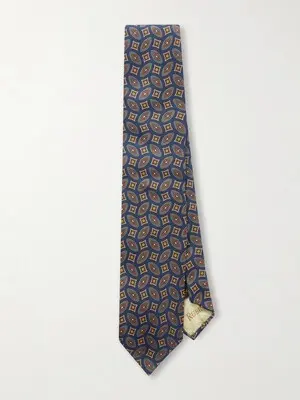 Rubinacci 9cm Silk-jacquard Neck Tie - Blue