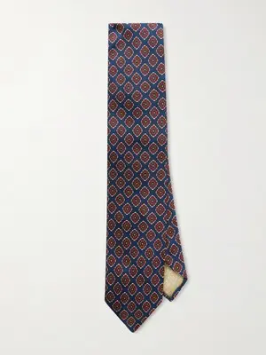 Rubinacci 9cm Silk-jacquard Tie - Blue