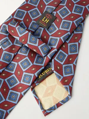 Rubinacci 9cm Printed Silk-twill Tie - Red