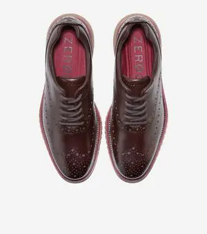 Cole Haan Zerøgrand Eon Wingtip Oxfords - Dark Chocolate-claret