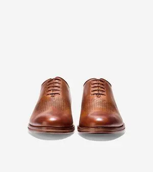 Cole Haan Washington Grand Laser Wingtip Oxfords - British Tan Leather