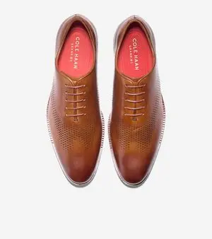 Cole Haan Washington Grand Laser Wingtip Oxfords - British Tan Leather