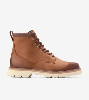 Cole Haan American Classics Plain Toe Waterproof Boots - British Tan-alabaster Gleam