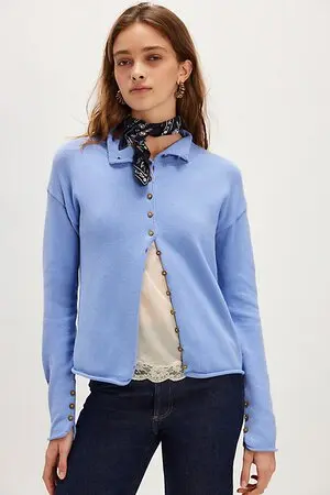 Free People Behind The Wheel Cardigan - Fragrant Iris
