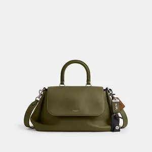 COACH® Slouchy Rogue Top Handle Bag - Silver/olive Multi