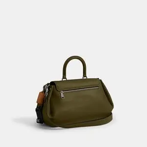 COACH® Slouchy Rogue Top Handle Bag - Silver/olive Multi