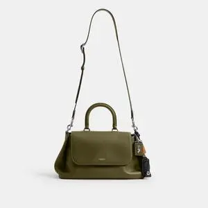 COACH® Slouchy Rogue Top Handle Bag - Silver/olive Multi