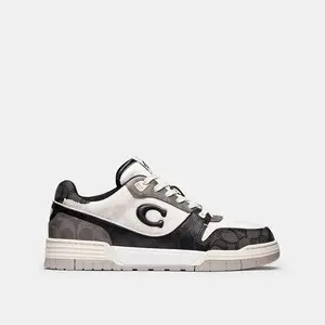 COACH Soho Mixed Signature Sneakers - Black/chalk